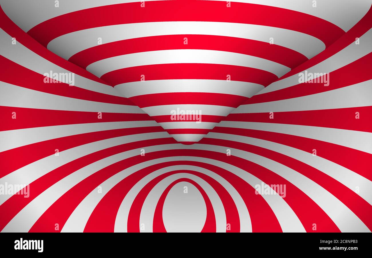 Red magic tunnel 3d hi-res stock photography and images - Alamy