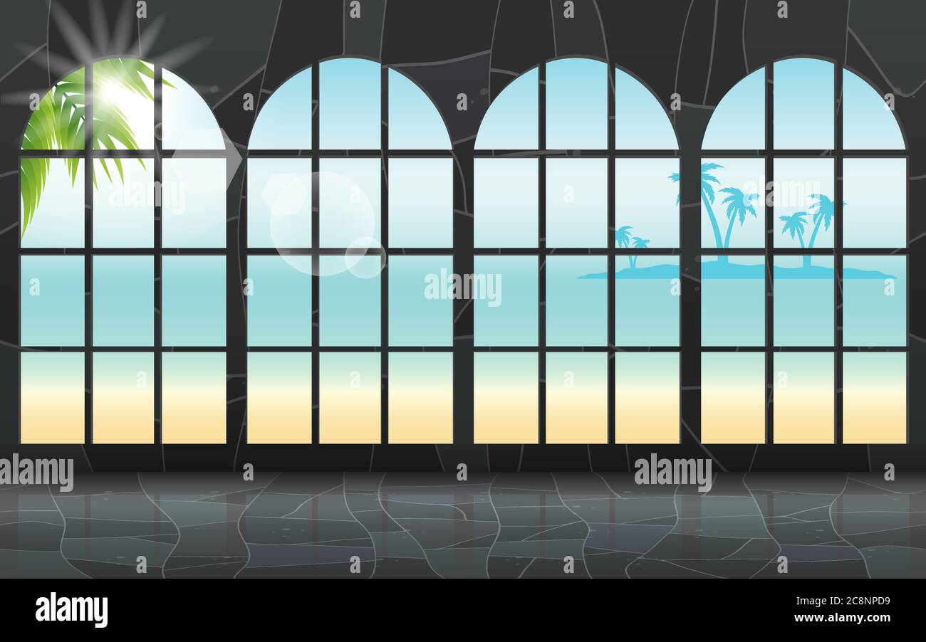 Marble window Stock Vector Images - Alamy