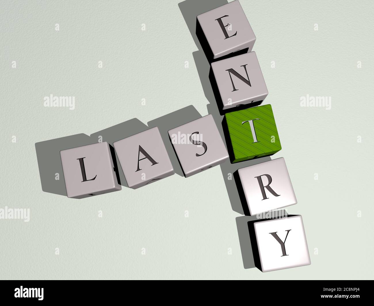 last entry combined by dice letters and color crossing for the related ...