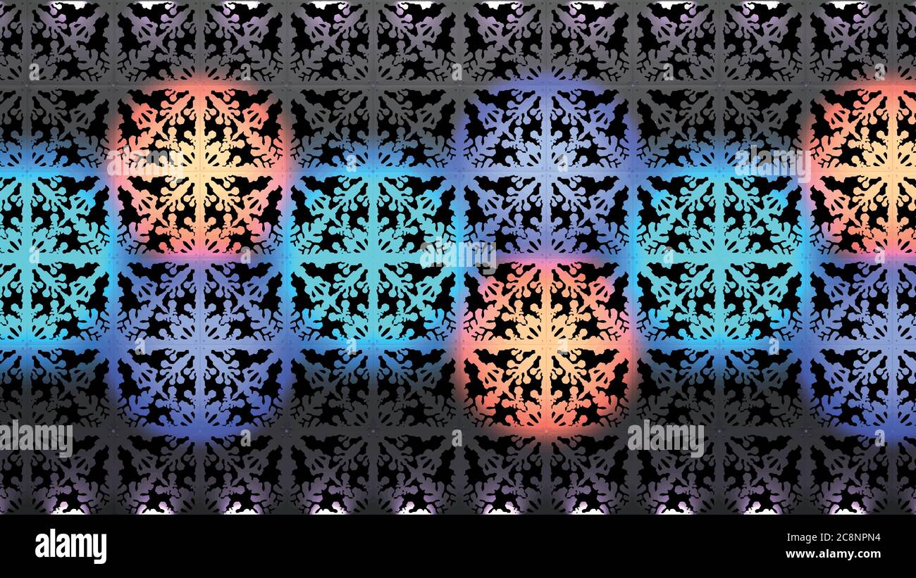 Stage Decor 6. 3d Illustration. Pattern background with spot light on ...