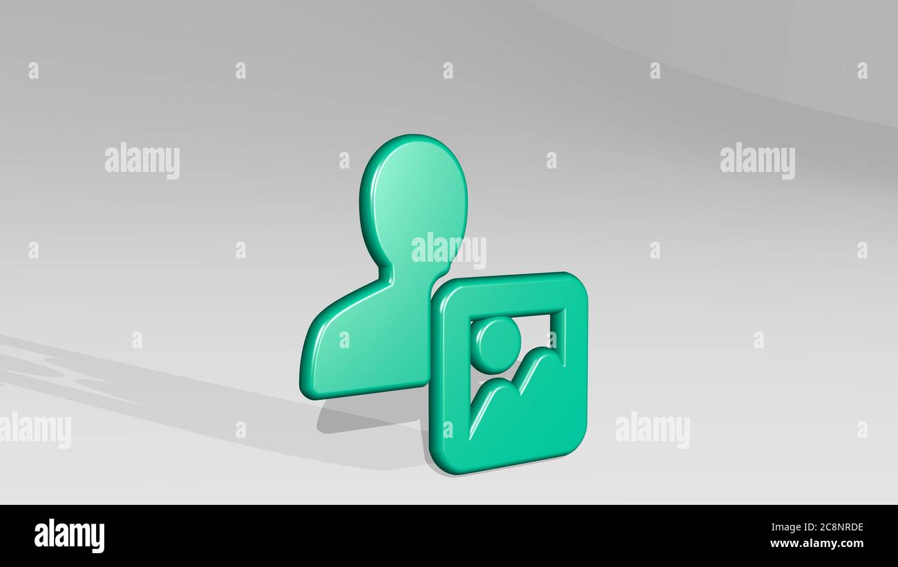 SINGLE NEUTRAL ACTIONS IMAGE stand with shadow. 3D illustration of ...