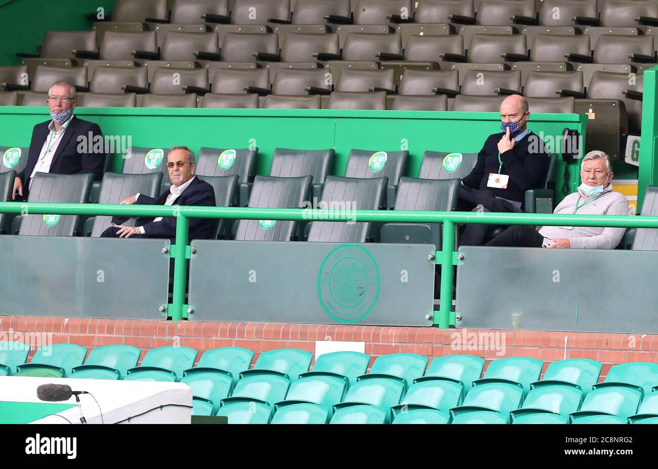 Ross County chairman Roy MacGregor (second left) and Celtic Chief ...