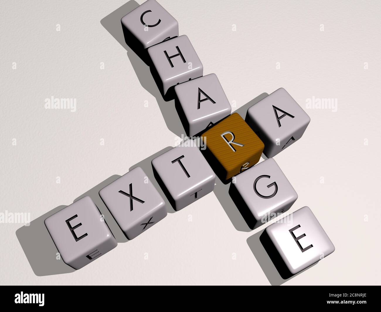 extra charge combined by dice letters and color crossing for the ...
