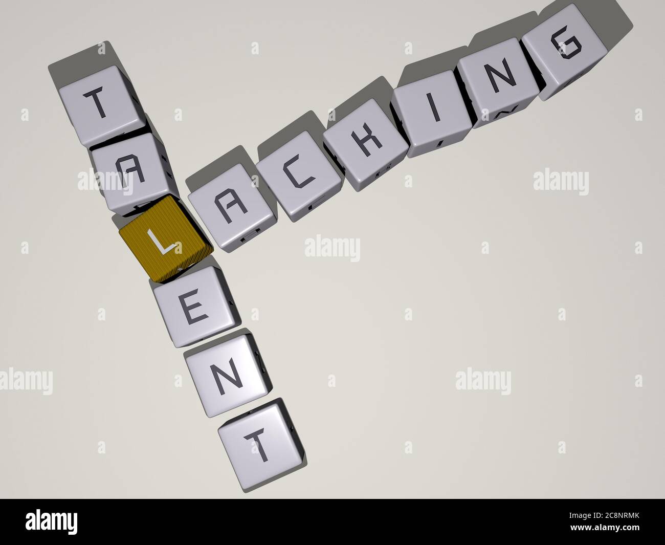 books art: LACKING TALENT combined by dice letters and color crossing ...