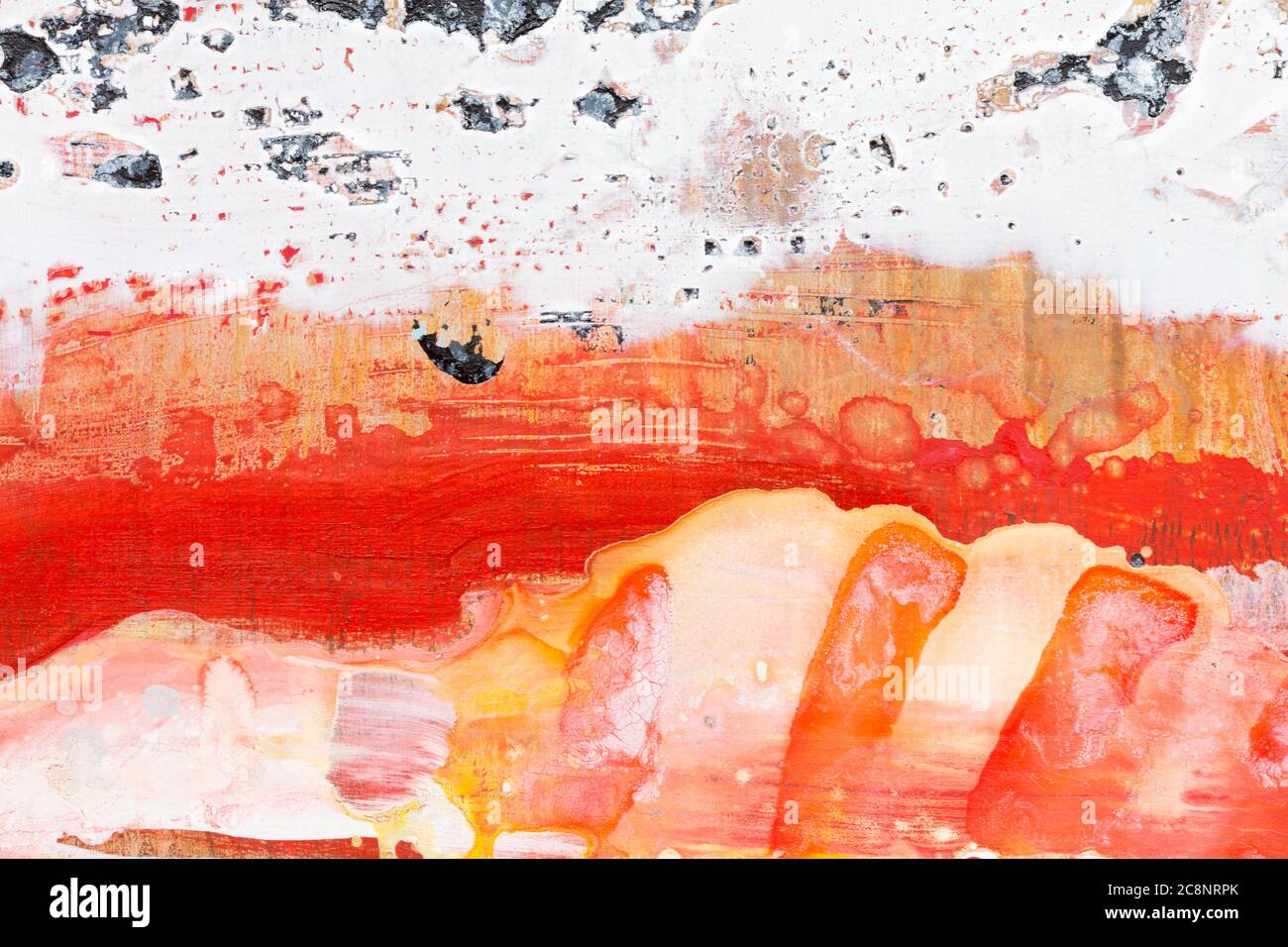 New painting in contrast red colour for unique design Stock Photo - Alamy