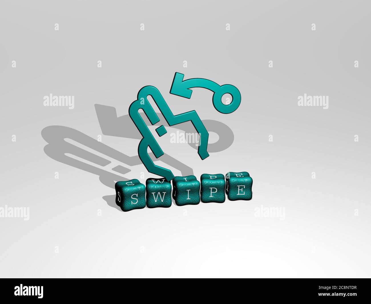 3D graphical image of SWIPE vertically along with text built by ...
