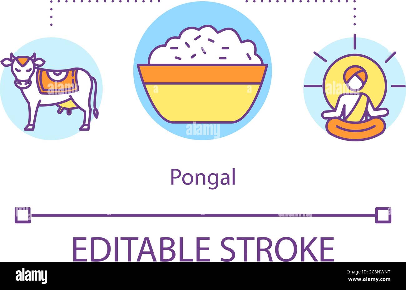 Pongal Festival Drawing For Kids