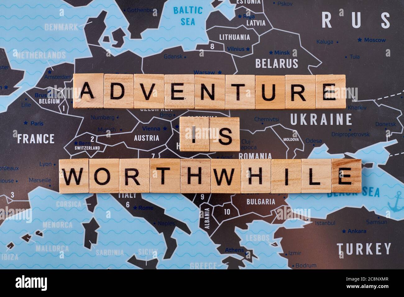 Map slogan hi-res stock photography and images - Alamy