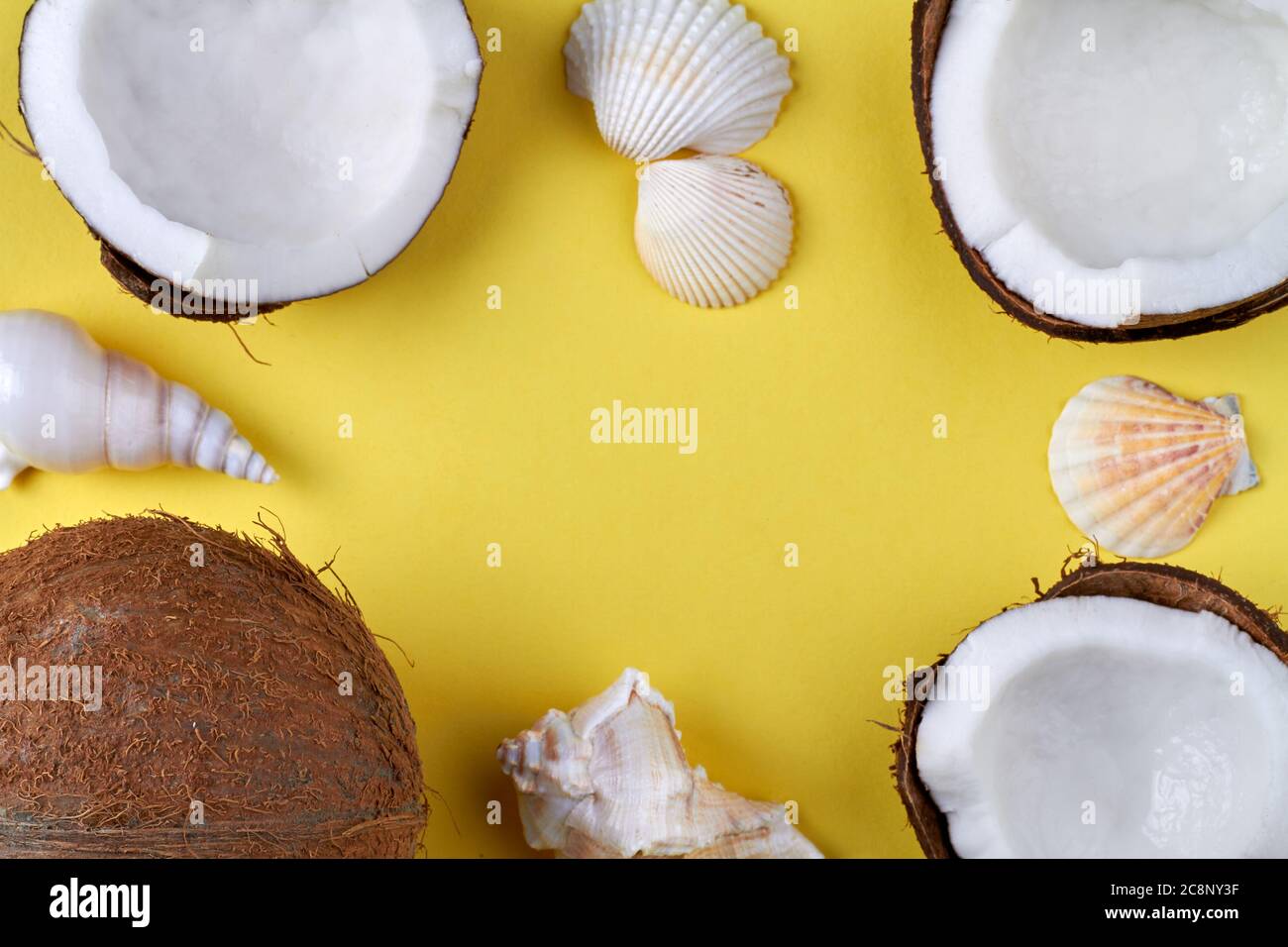 Seashell half part hi-res stock photography and images - Alamy
