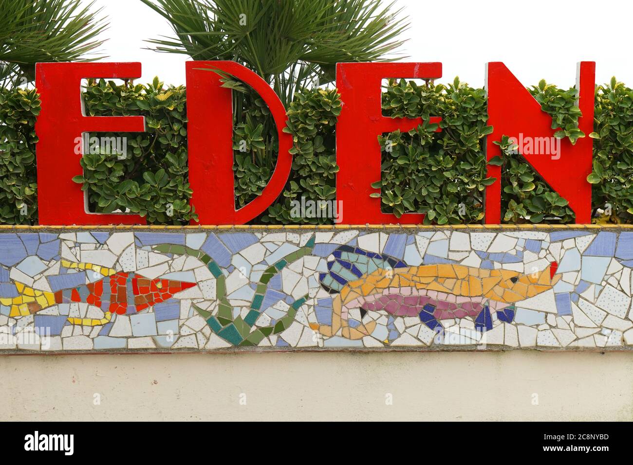 eden sign lettering Stock Photo - Alamy