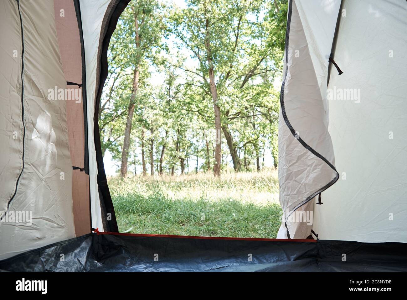 Sunny camping spot hi-res stock photography and images - Alamy