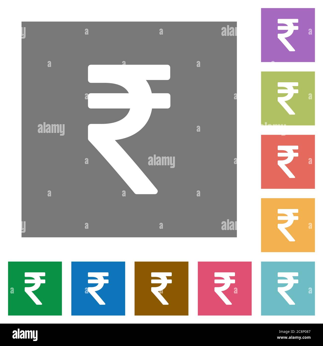 Blue sign indian rupee symbol Stock Vector Images - Alamy