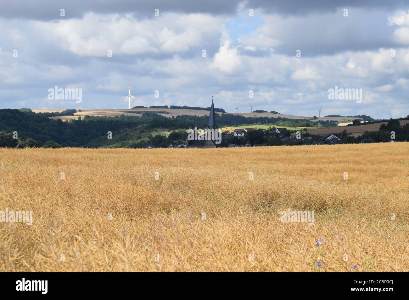 village Welling in an Eifel valley Stock Photo - Alamy