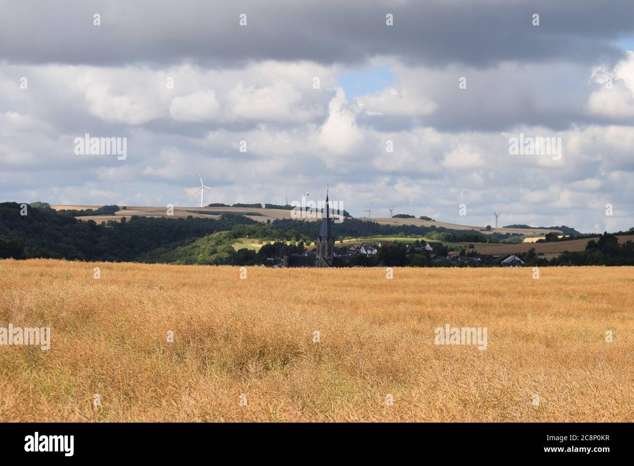 village Welling in an Eifel valley Stock Photo - Alamy