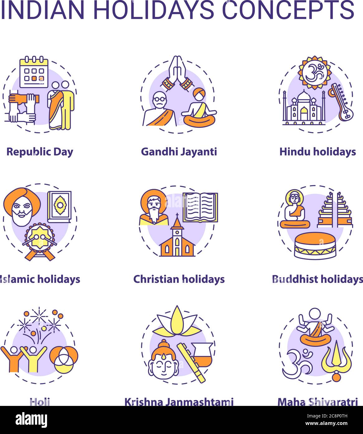 Krishna Collection Stock Vector Images - Alamy