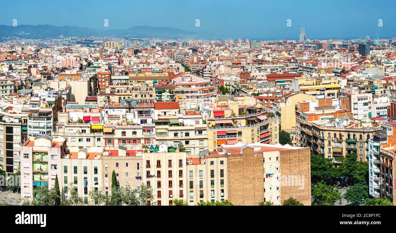 Cityscape view barcelona city hi-res stock photography and images - Alamy