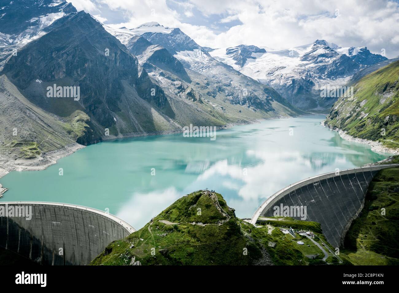 Mooserboden Reservoir Dam Kaprun Austria High Resolution Stock ...