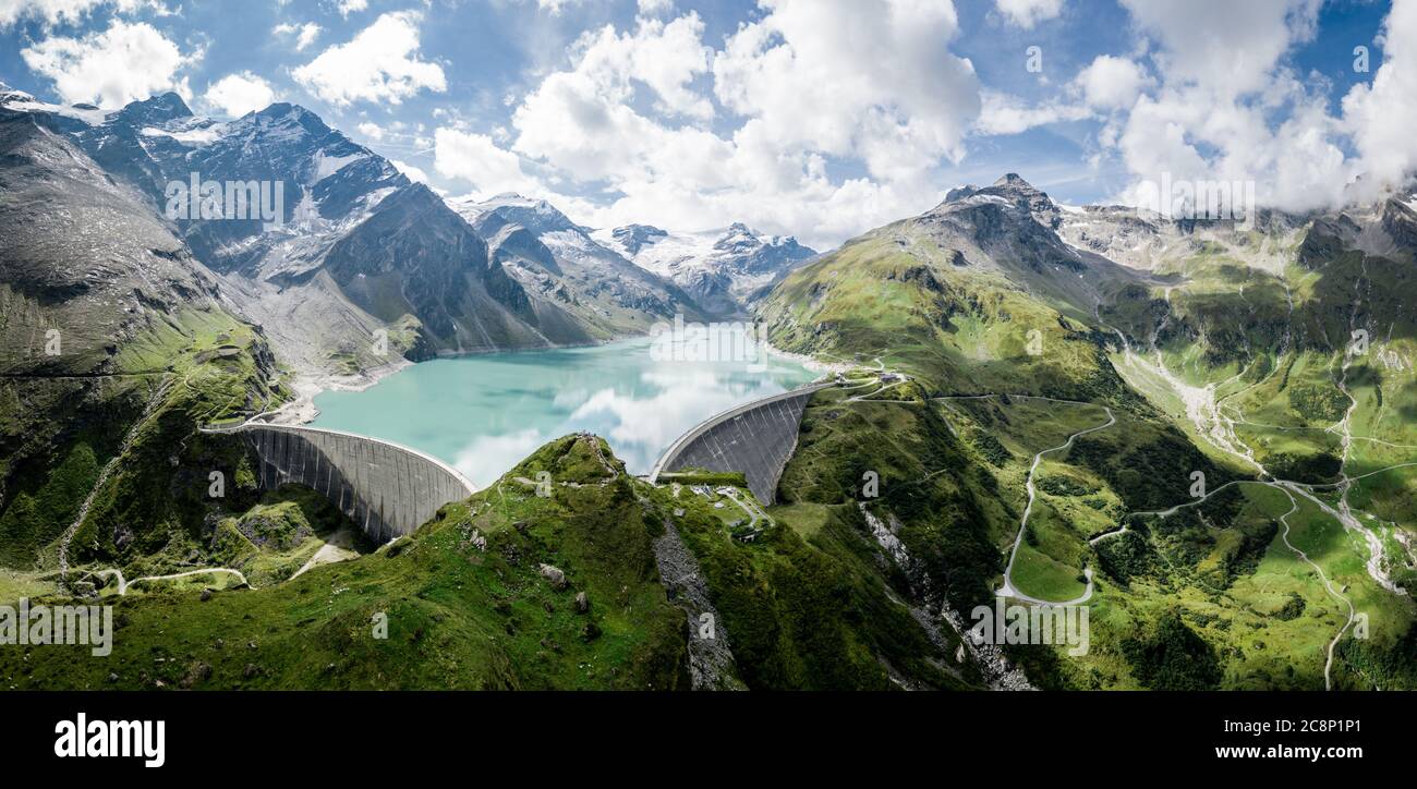 Mooserboden Reservoir Dam Kaprun Austria High Resolution Stock ...