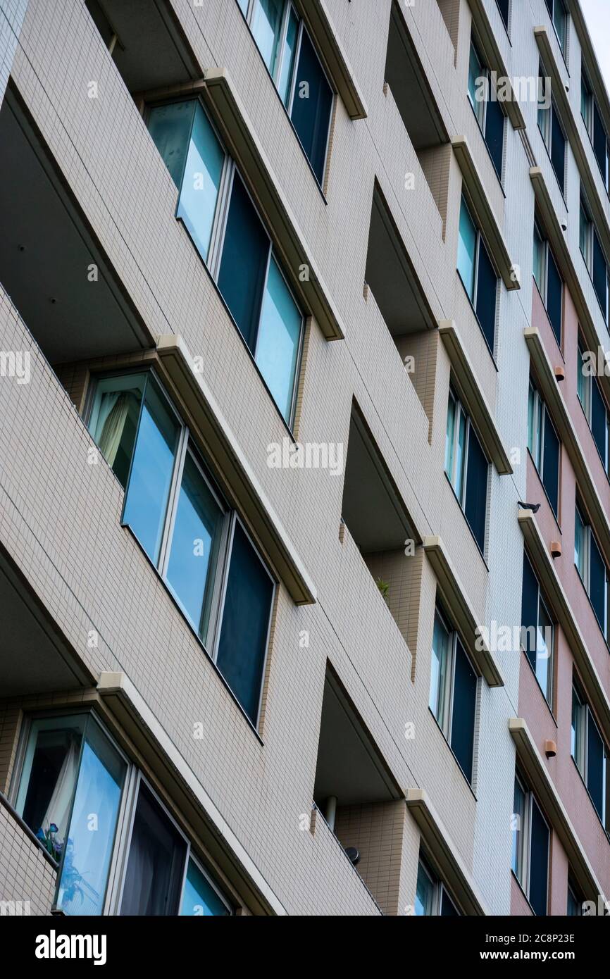 Perspective view at the condominium building Stock Photo - Alamy