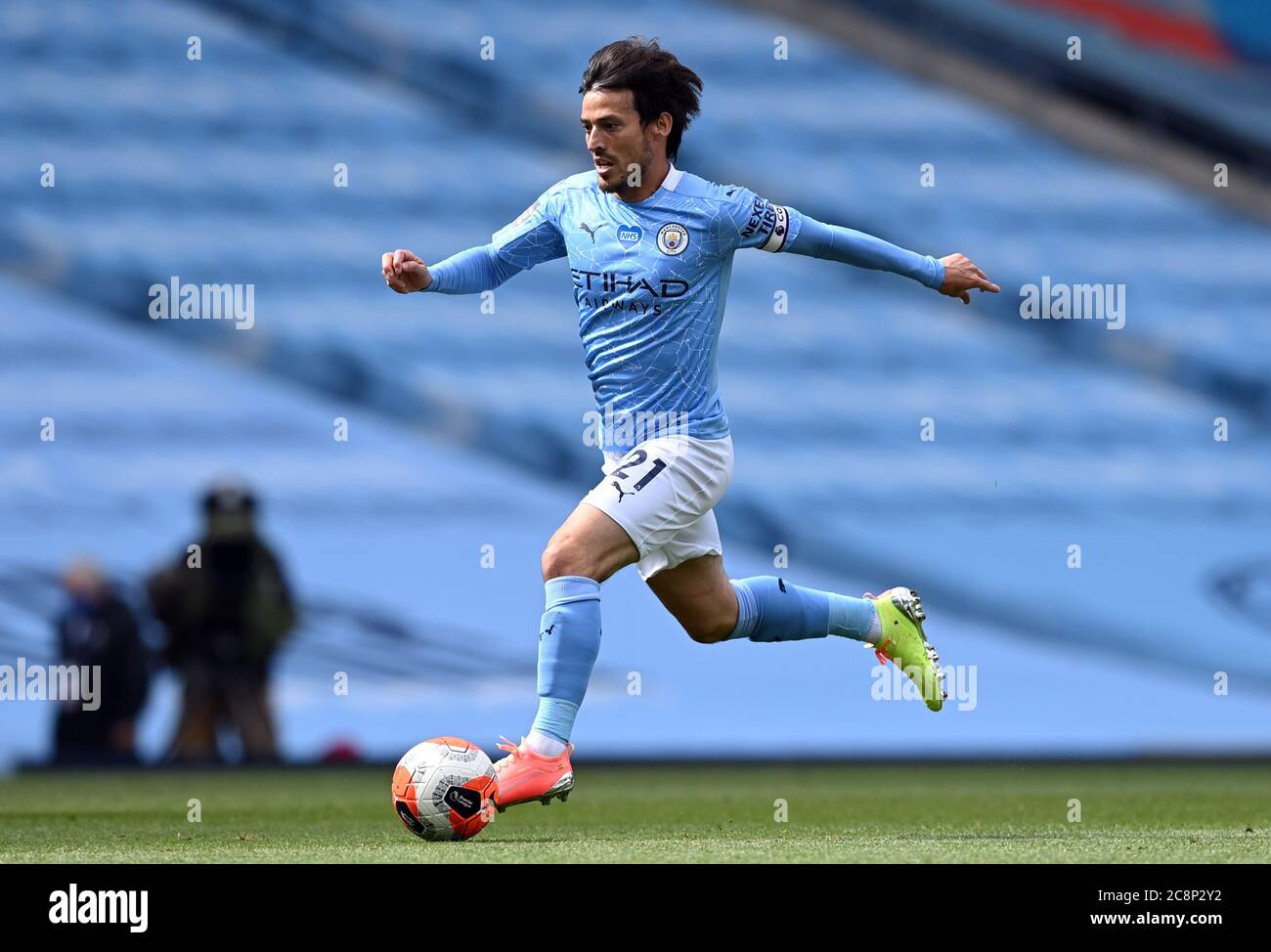Manchester City's David Silva during the Premier League match at the ...