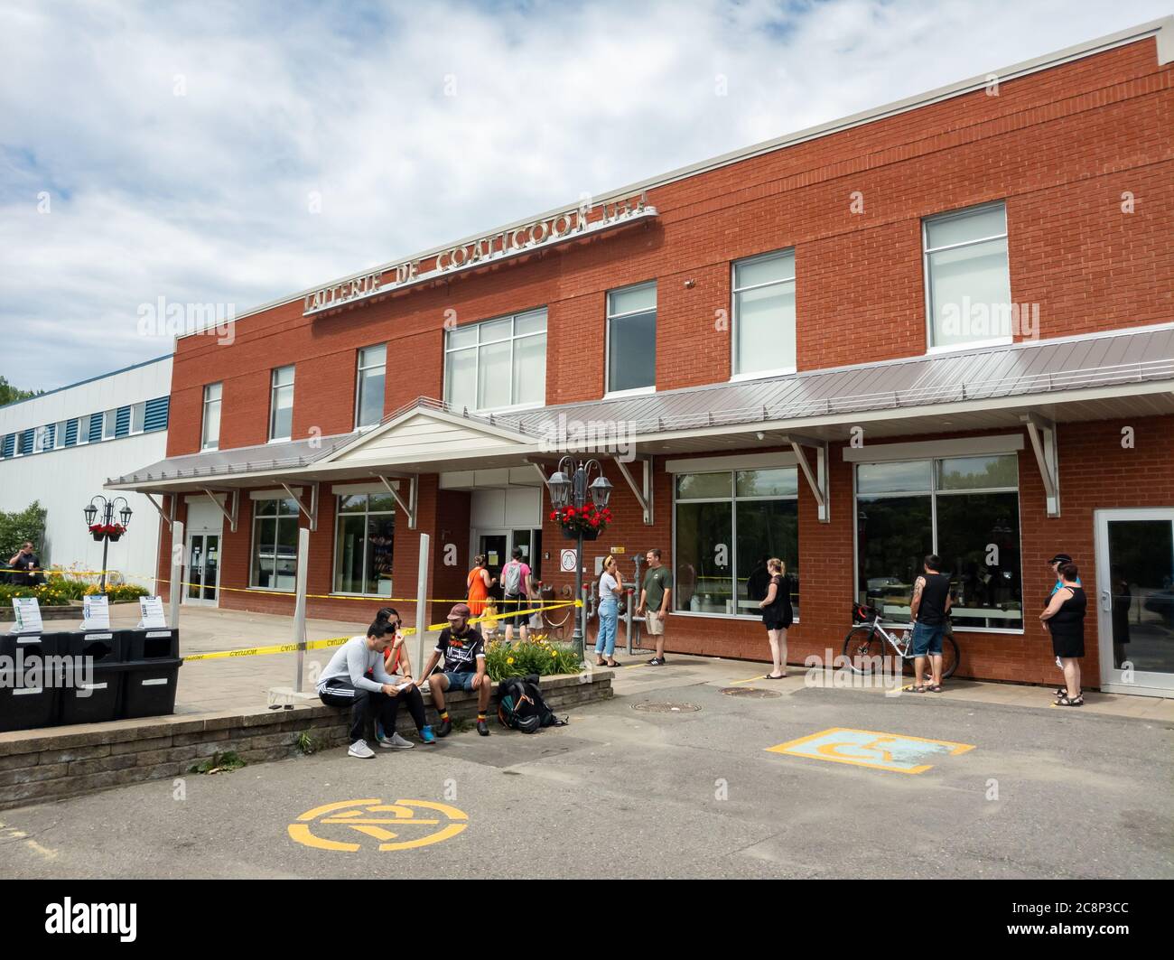 Coaticook, Canada - 5 July 2020: Laiterie de Coaticook famous ice cream ...
