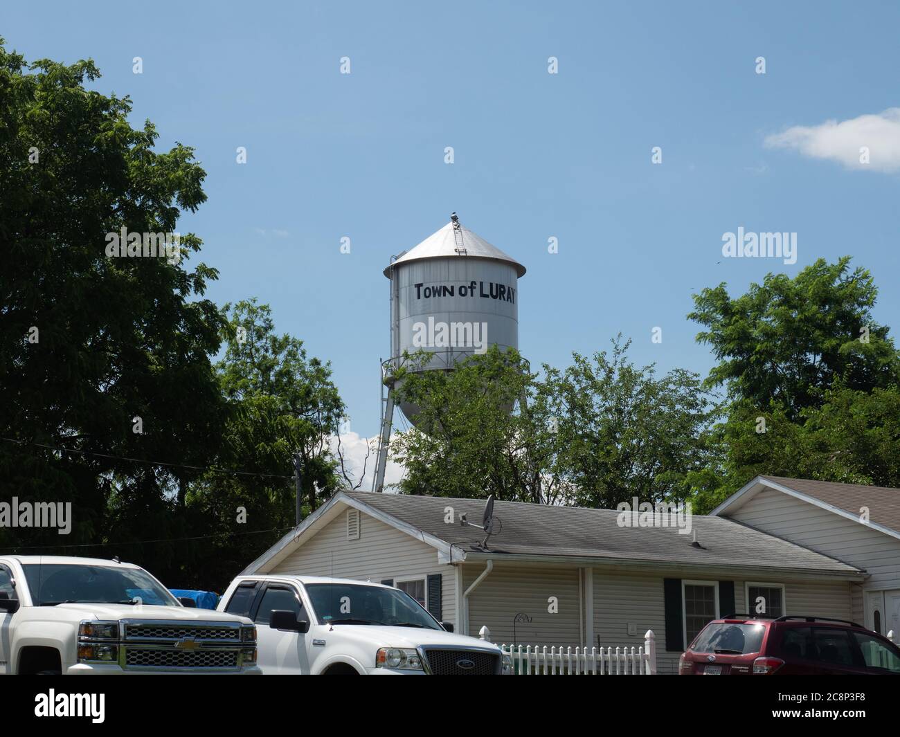 Luray Water Tower Stock Photo - Alamy