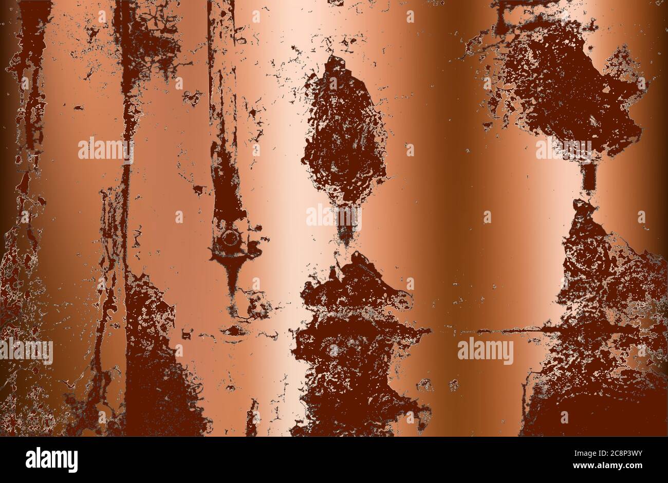 Luxury golden copper metal gradient background with distressed metal ...