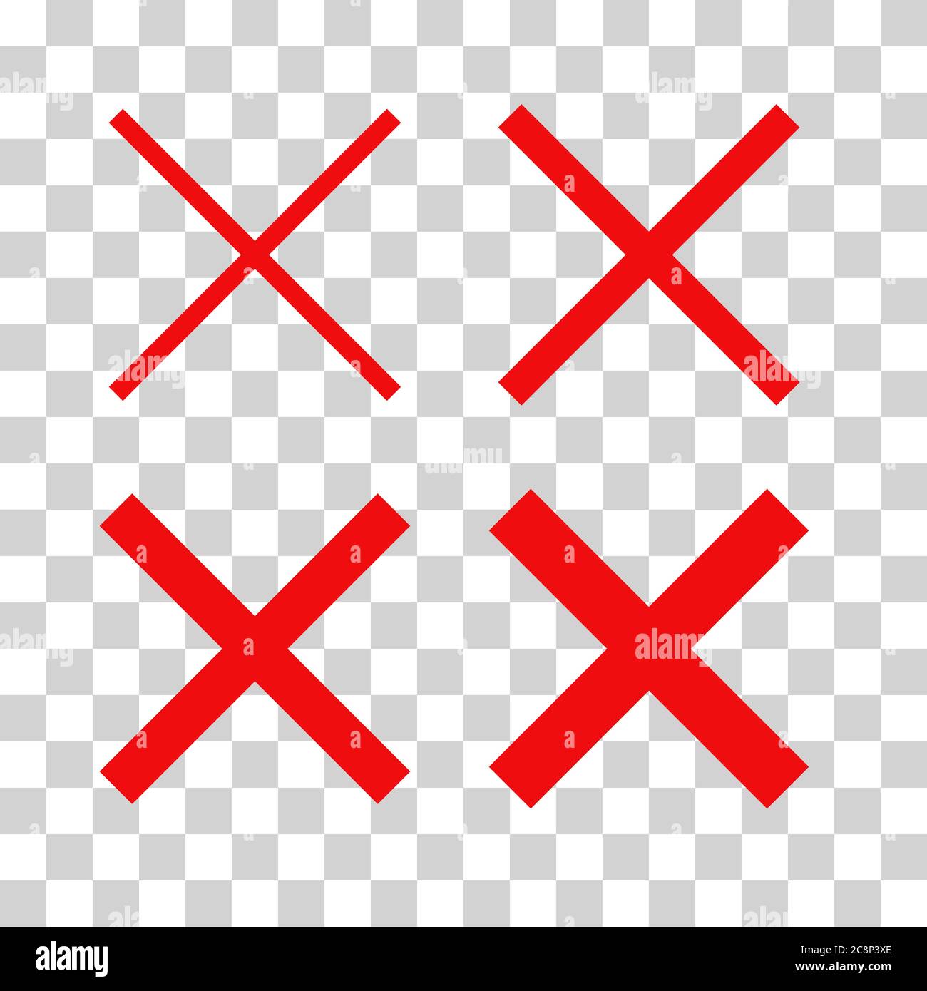 Variants of the wrong, incorrect, false, reject, ban, criss-cross ...