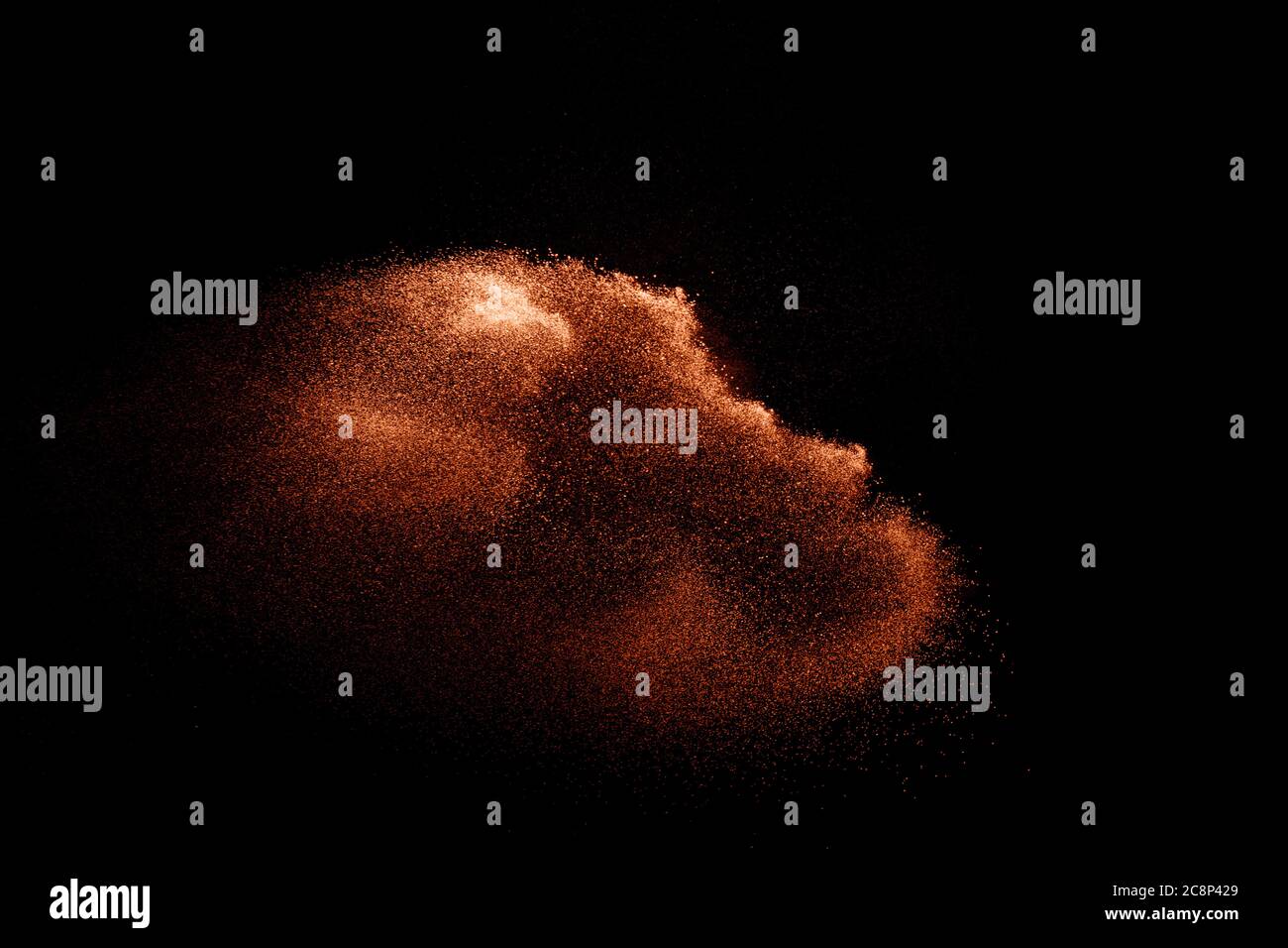 Abstract motion blurred brown sand background.Sandy explosion isolated ...