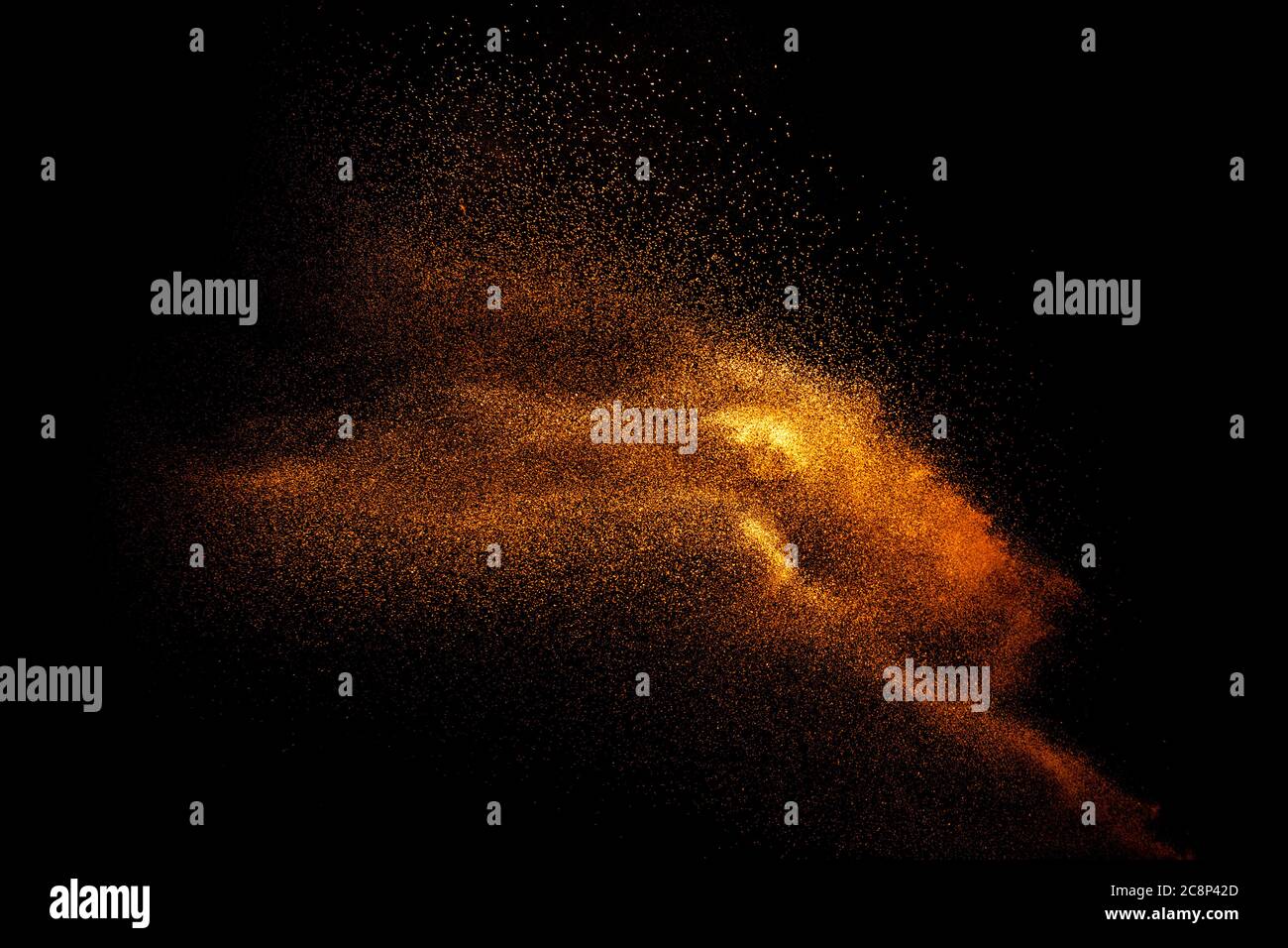 Abstract motion blurred brown sand background.Sandy explosion isolated ...