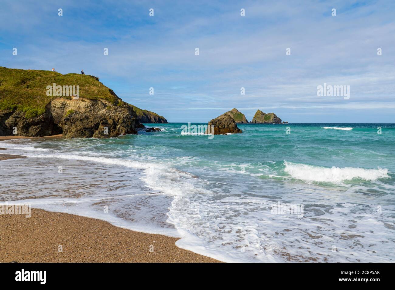 Holywell Bay North Cornwall Stock Photo - Alamy