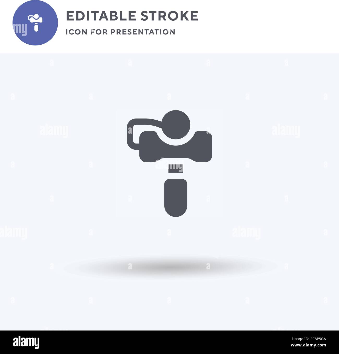 Sling icon vector, filled flat sign, solid pictogram isolated on white ...