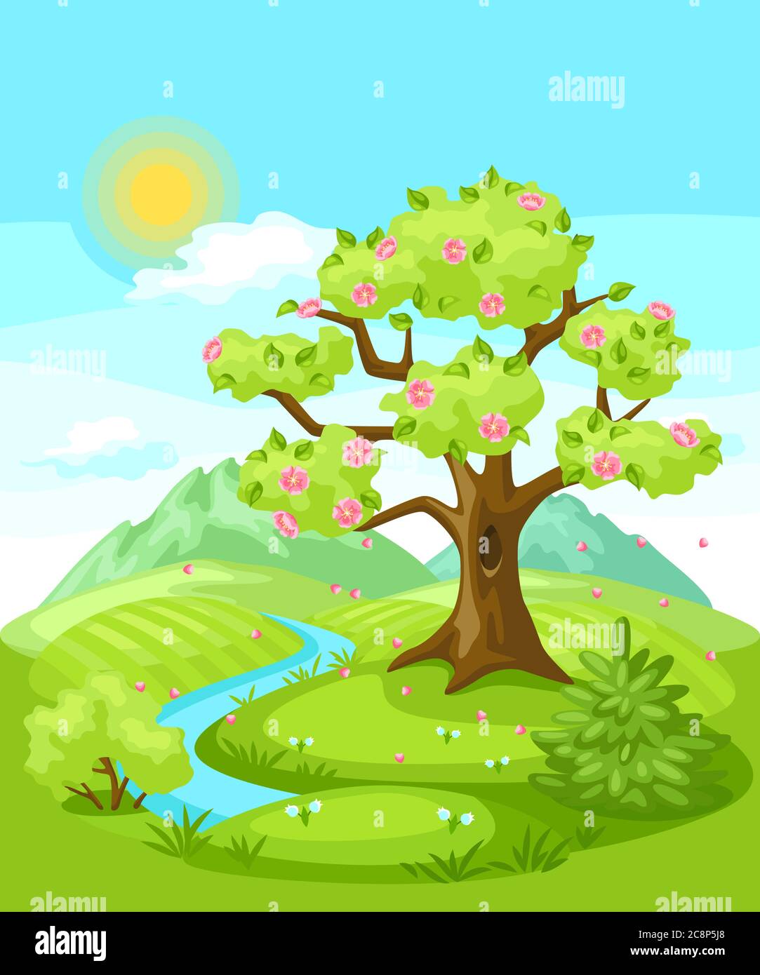 April pine Stock Vector Images - Alamy