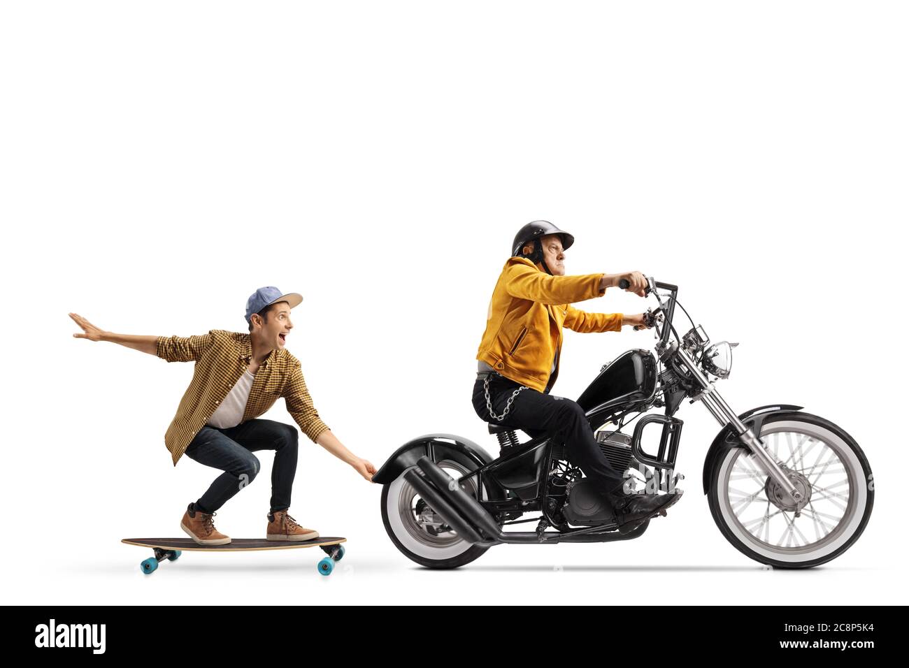 Man riding a chopper hi-res stock photography and images - Alamy