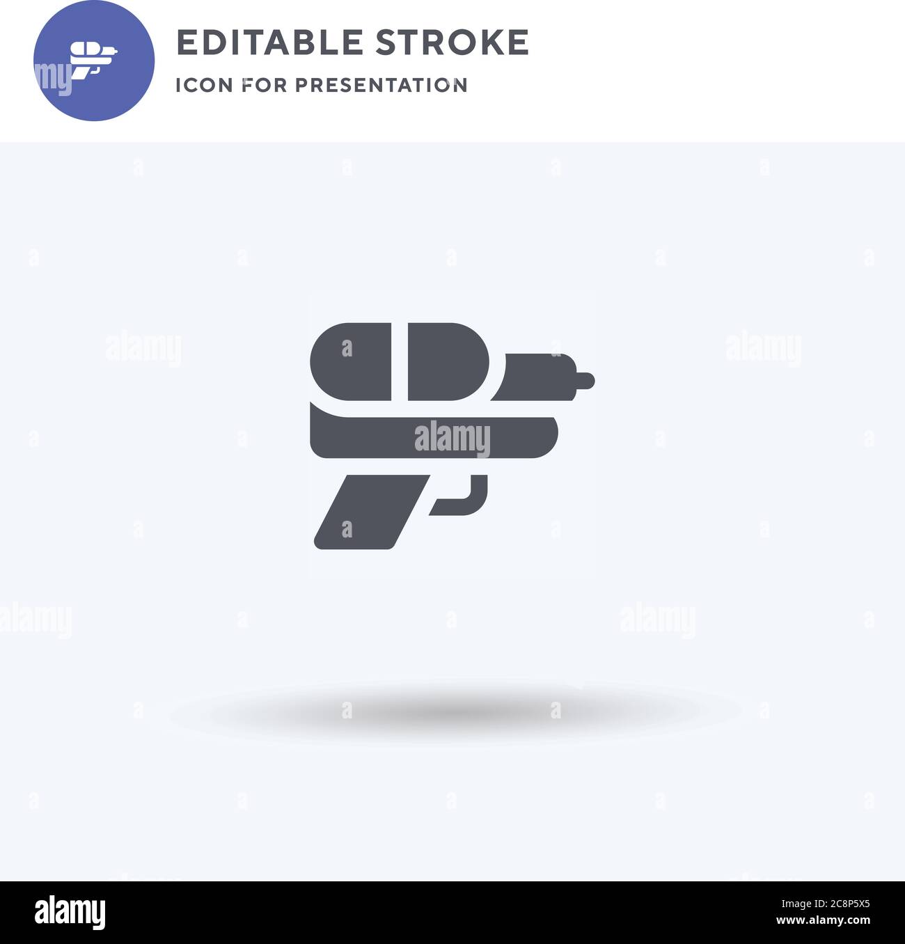 Water Gun icon vector, filled flat sign, solid pictogram isolated on ...