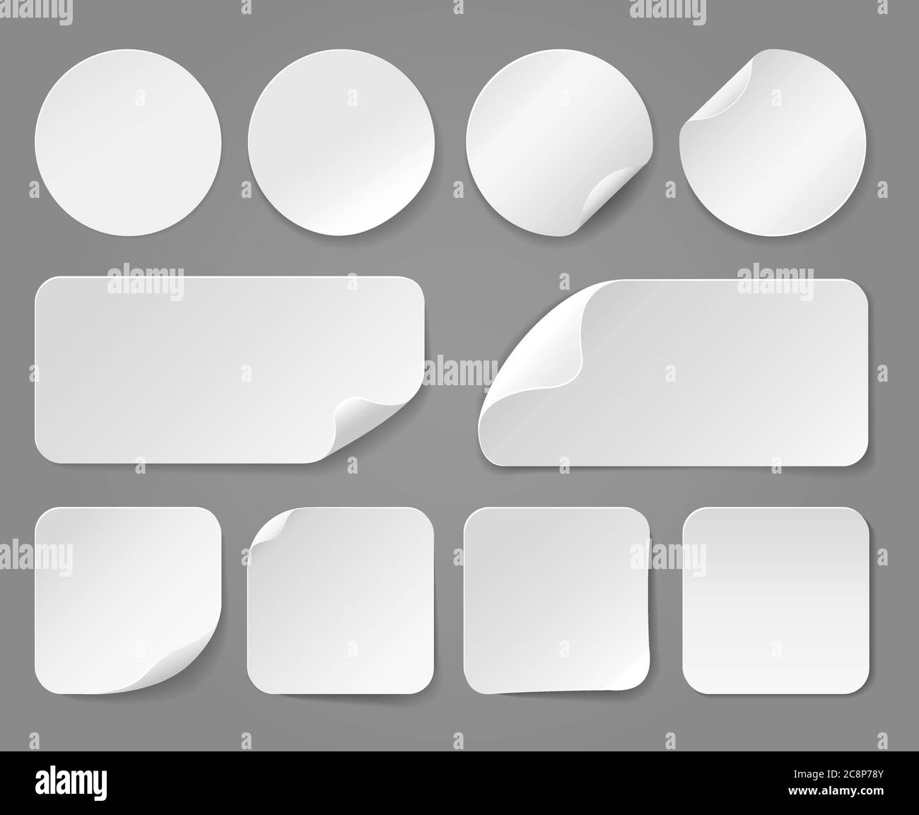 Realistic adhesive tape paper Black and White Stock Photos & Images - Alamy
