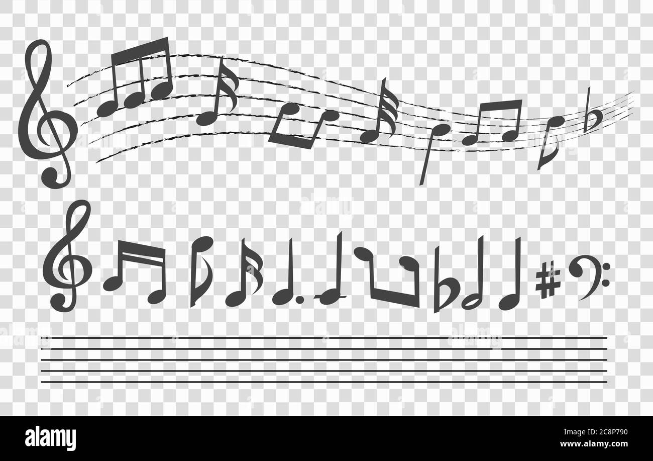 Musical sketches Stock Vector Images - Alamy