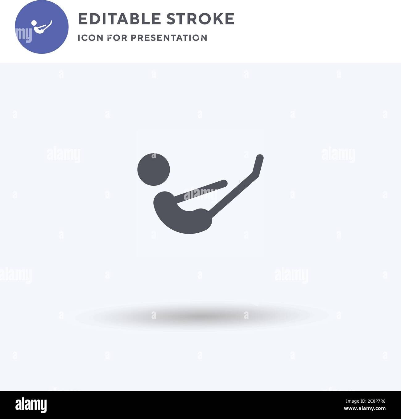 Teaser icon vector, filled flat sign, solid pictogram isolated on white ...