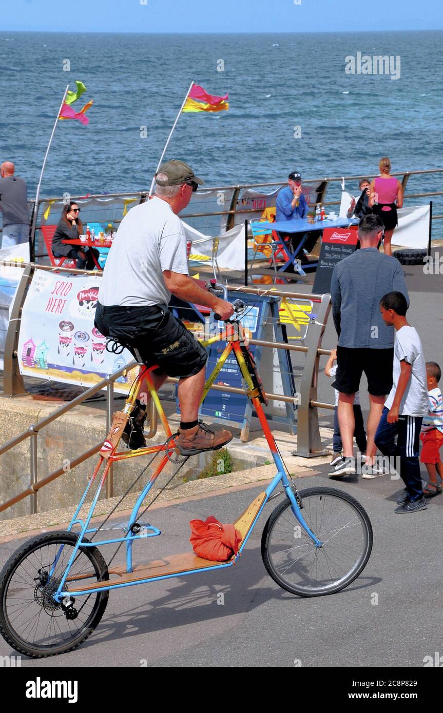Obese man cycling hi-res stock photography and images - Alamy