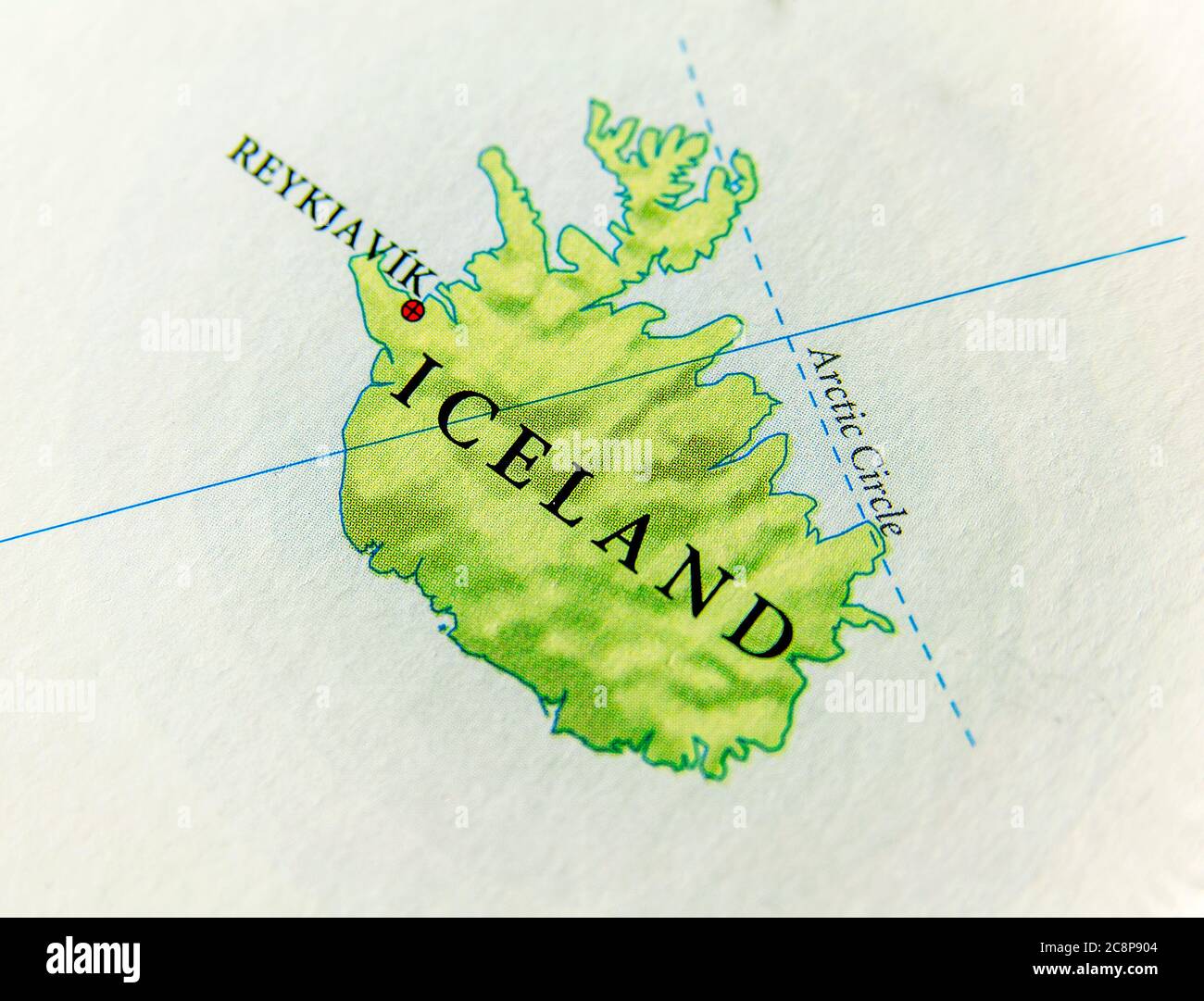 Map of iceland with cities hi-res stock photography and images - Alamy