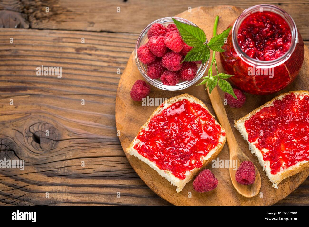 Raspberry jam fruit preserve hi-res stock photography and images - Alamy