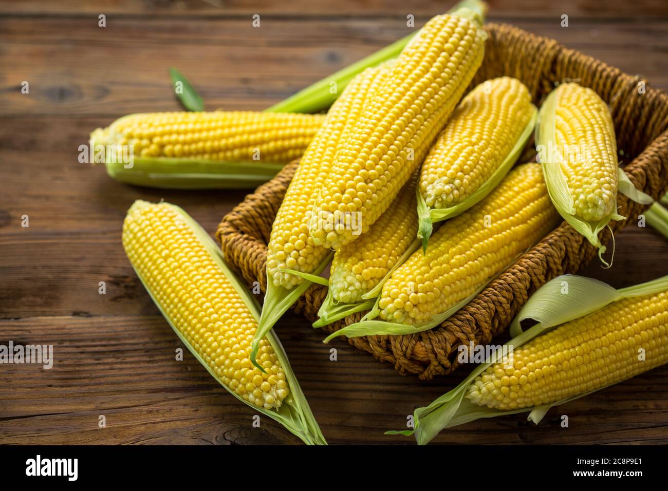 Pile corn cobs agriculture hi-res stock photography and images - Alamy