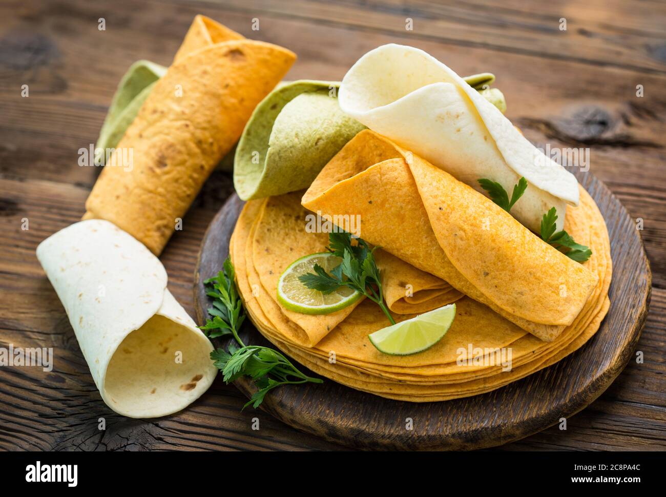 Corn tortillas stack hi-res stock photography and images - Alamy