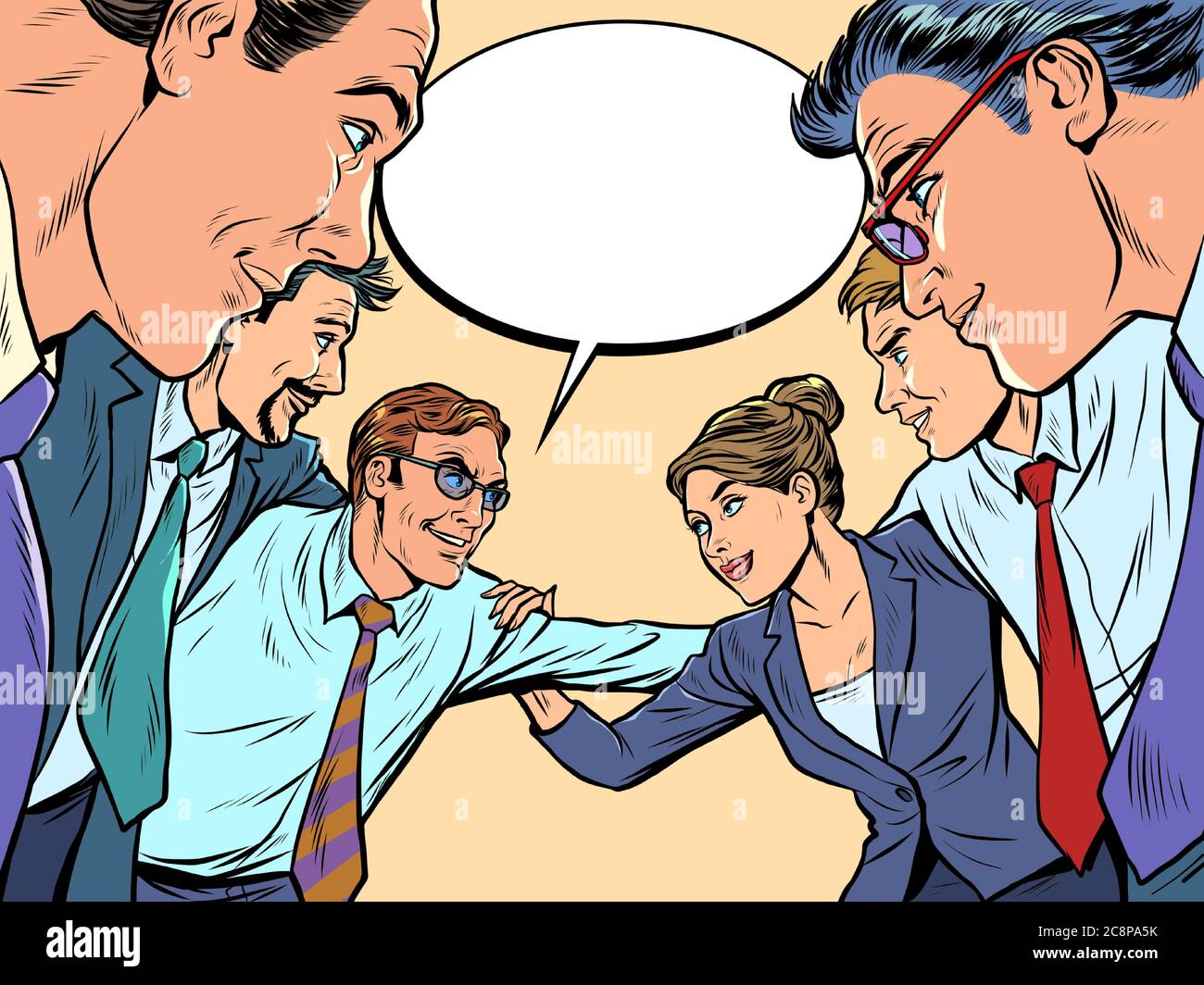 Team business people working together Stock Vector Images - Alamy