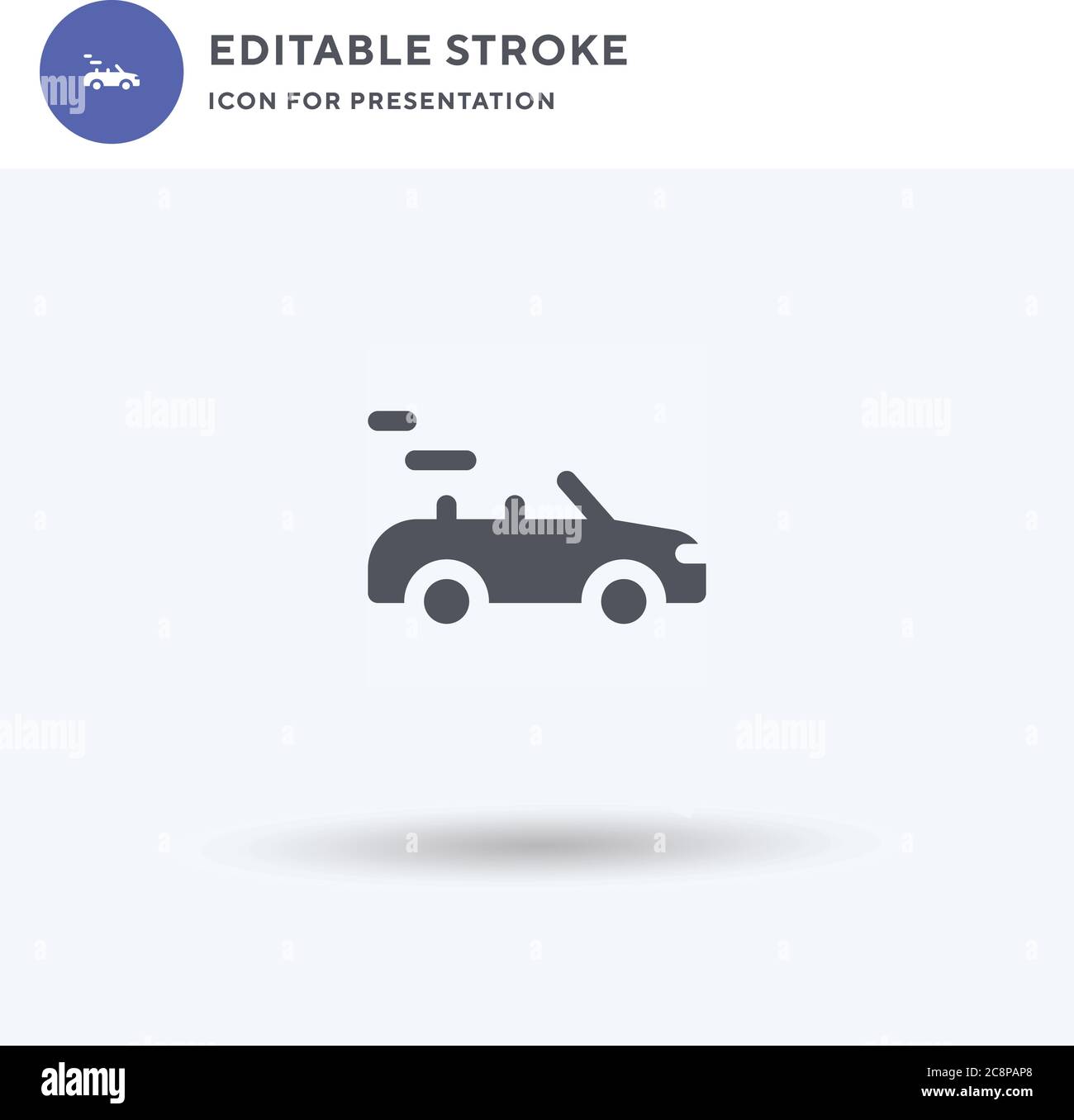 Convertible icon vector, filled flat sign, solid pictogram isolated on ...