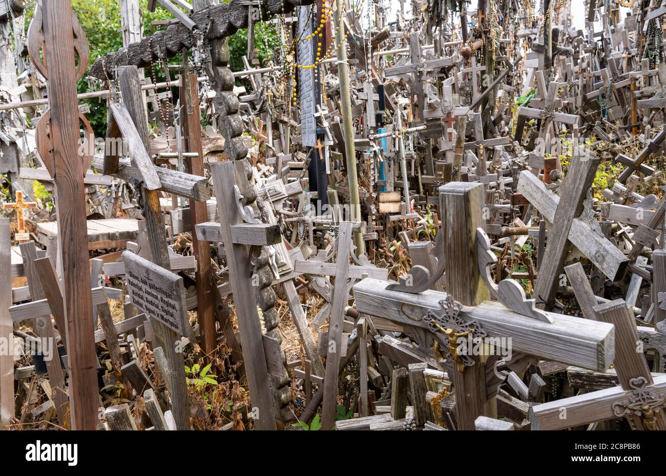 Hill of Crosses, a captivating site in northern Lithuania, where ...