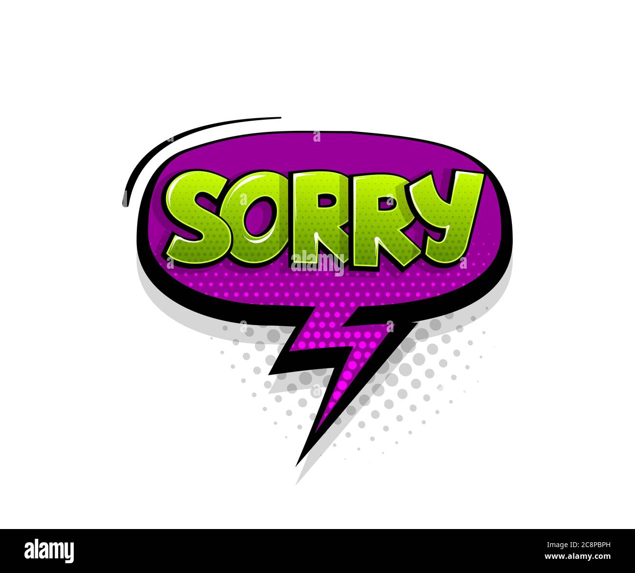 Sorry communication Stock Vector Images - Alamy