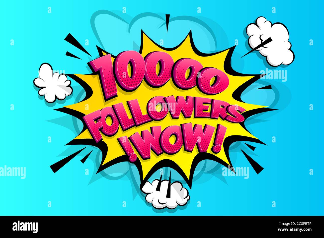 10k followers banner thank Stock Vector Images - Alamy