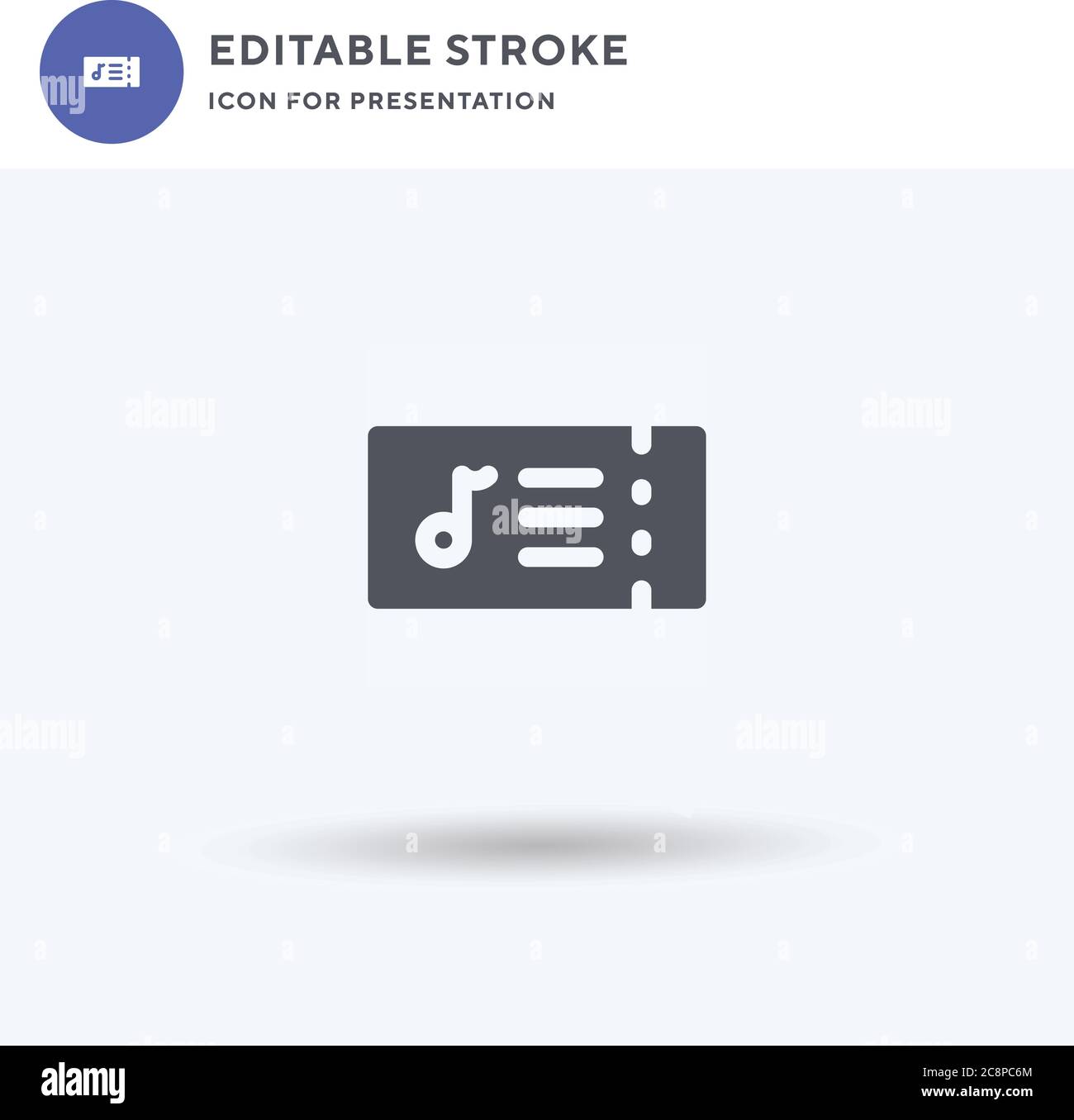 Concert icon vector, filled flat sign, solid pictogram isolated on ...