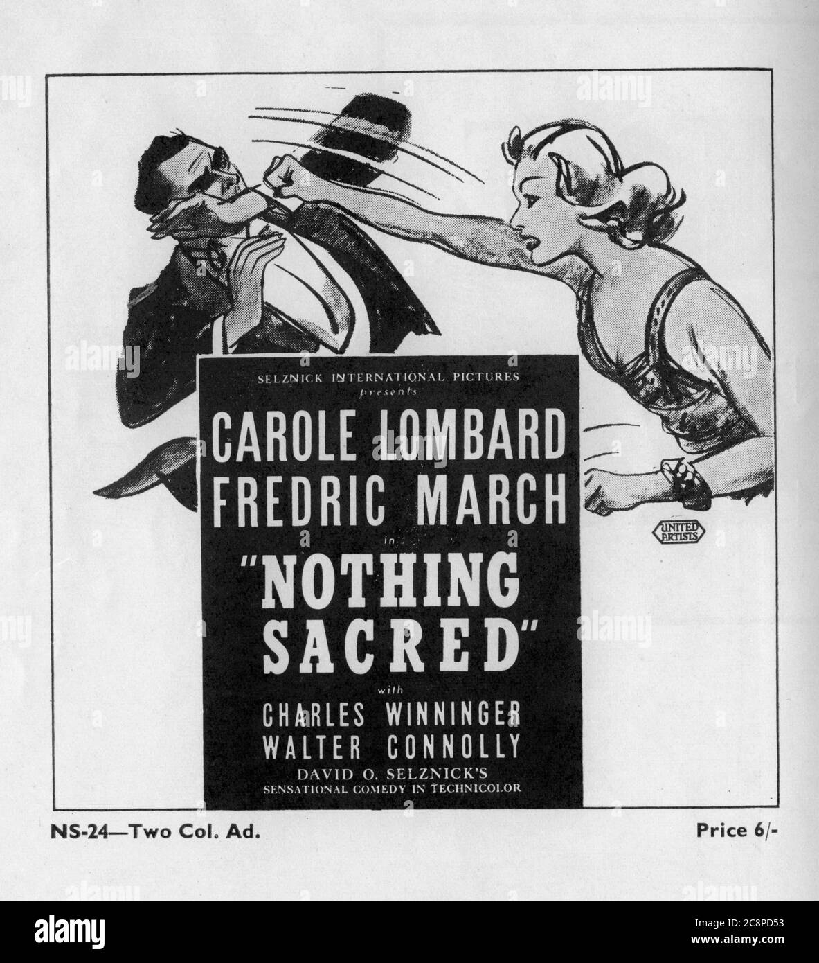 CAROLE LOMBARD and FREDRIC MARCH in NOTHING SACRED 1937 director ...